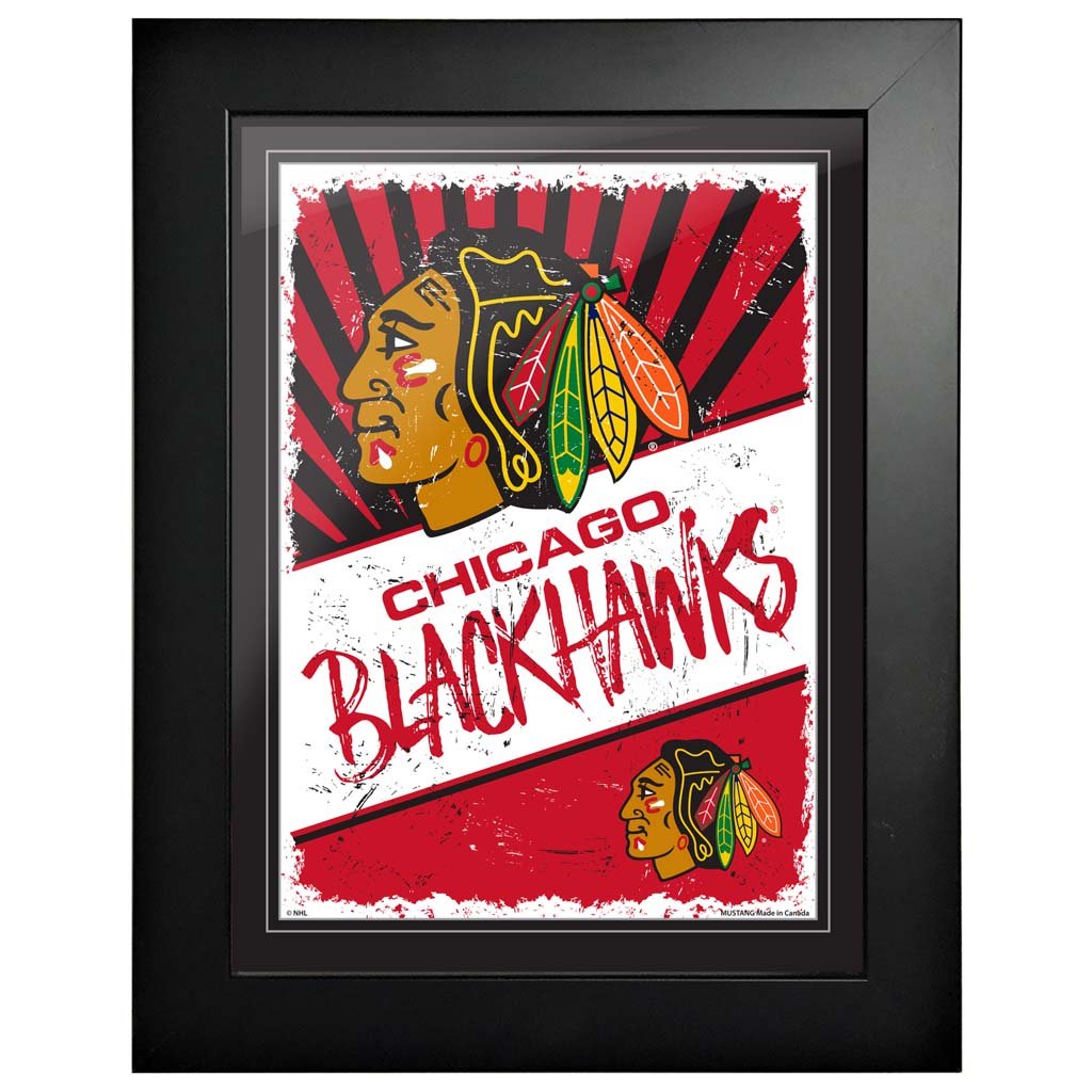 Chicago Blackhawks 12 x 16 Classic Framed Artwork – CBH Shop