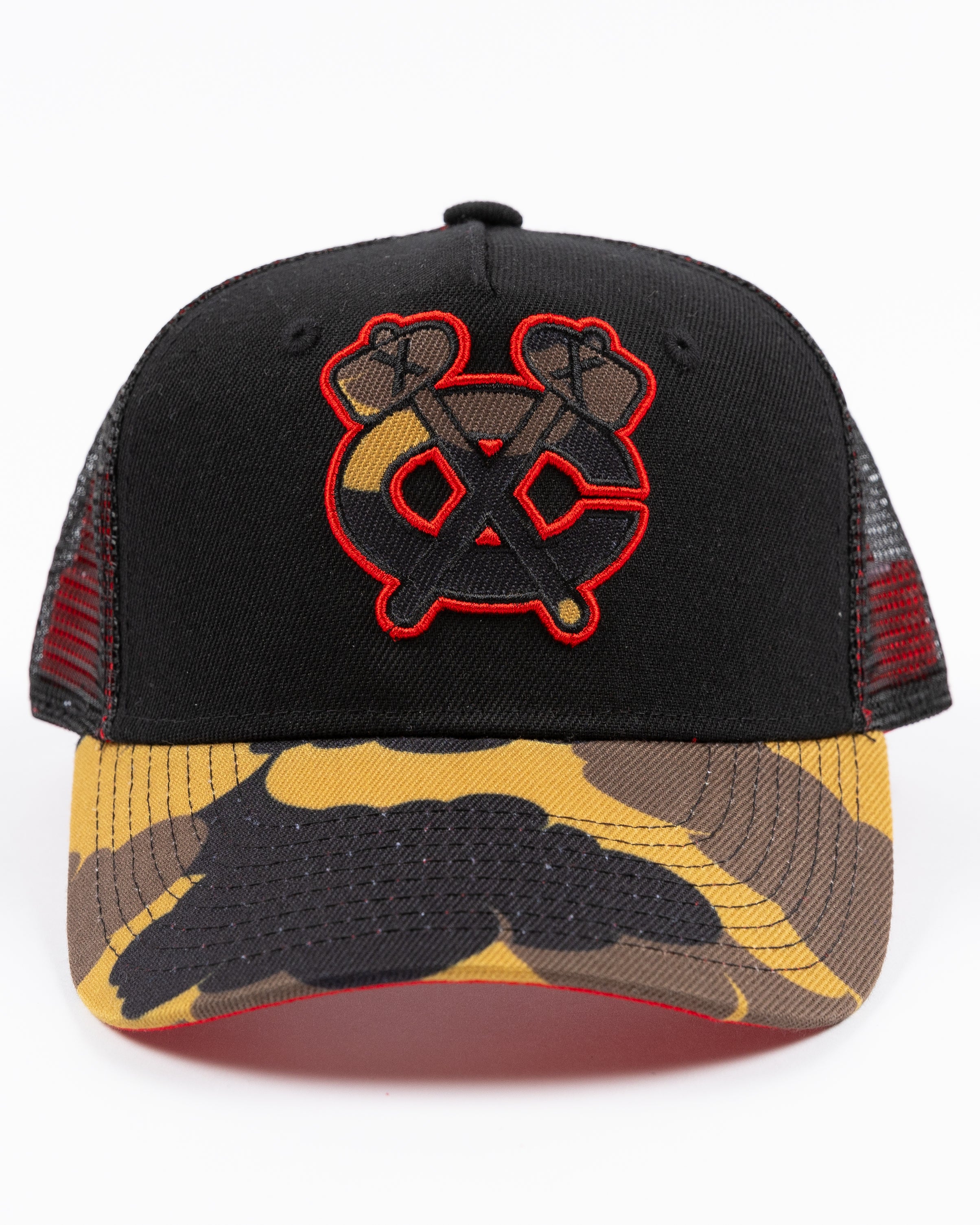 Youth Chicago Blackhawks Camo Mesh Back Trucker Cap – CBH Shop
