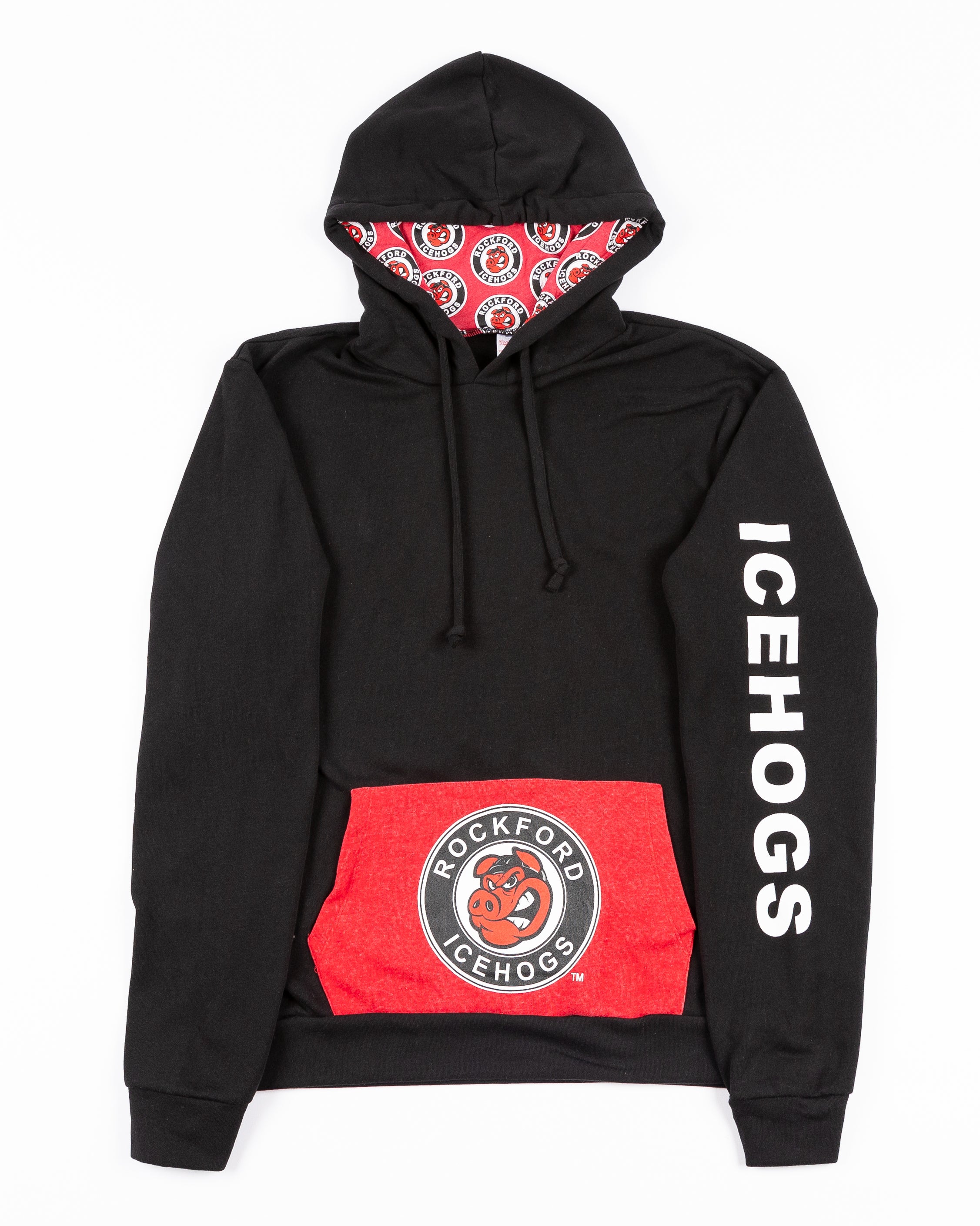 Rockford IceHogs Custom Red Pocket and Hammy Hood – CBH Shop
